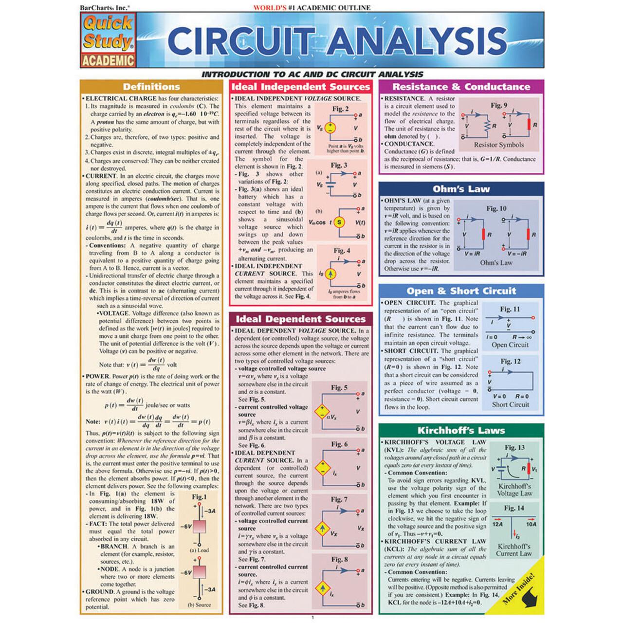 QuickStudy | Circuit Analysis | NDSU Bookstore